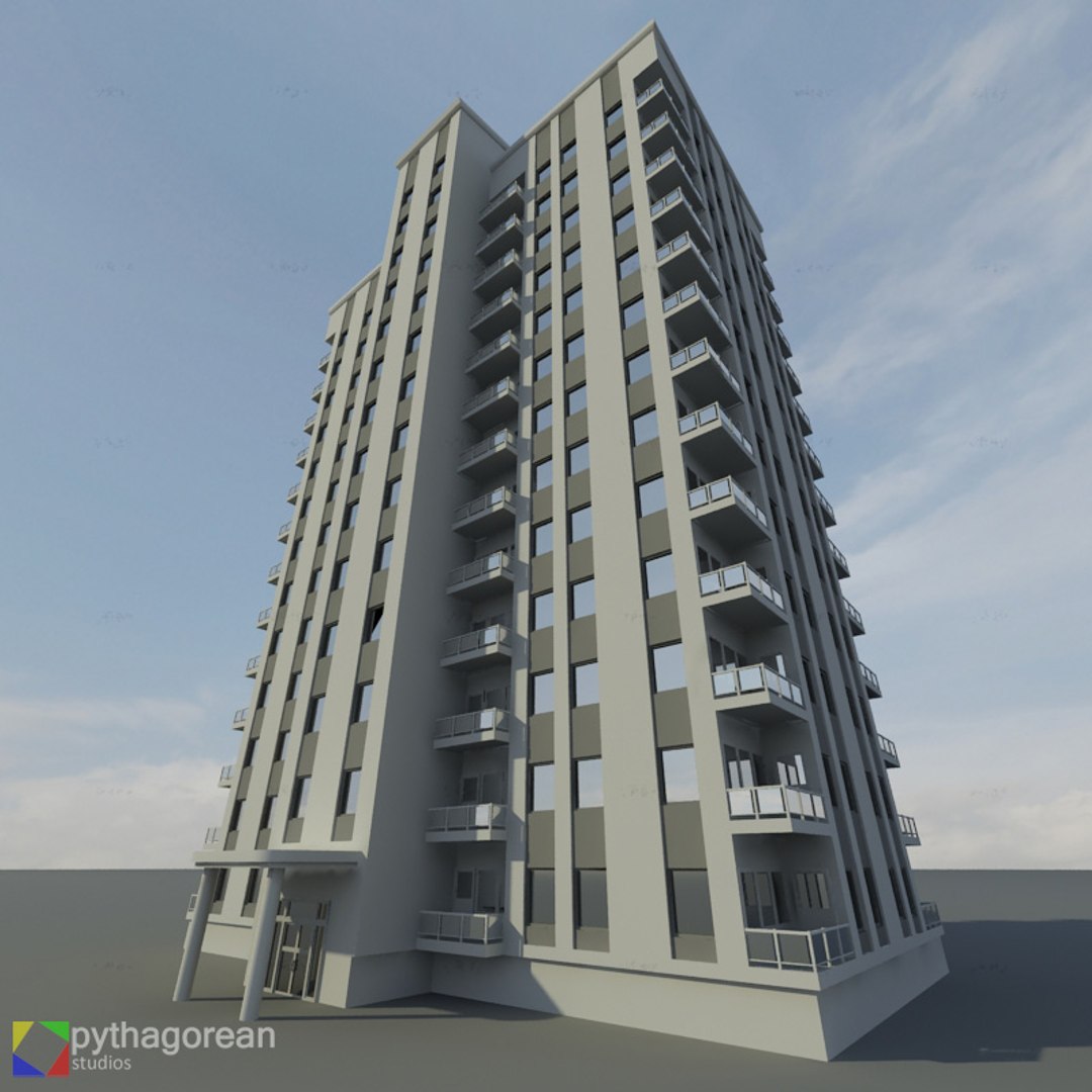 3ds max modern condominium upscale