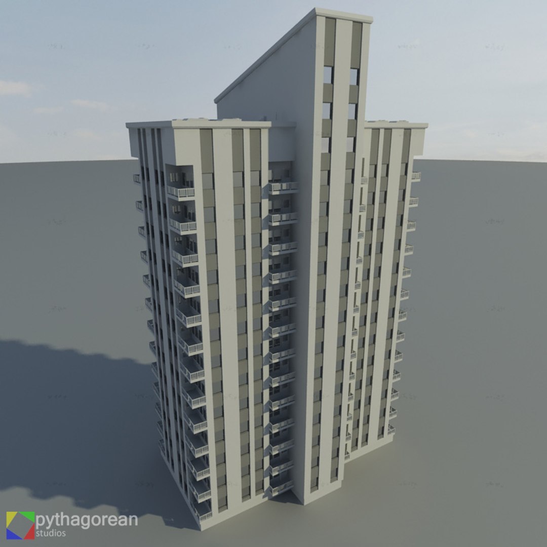 3ds max modern condominium upscale