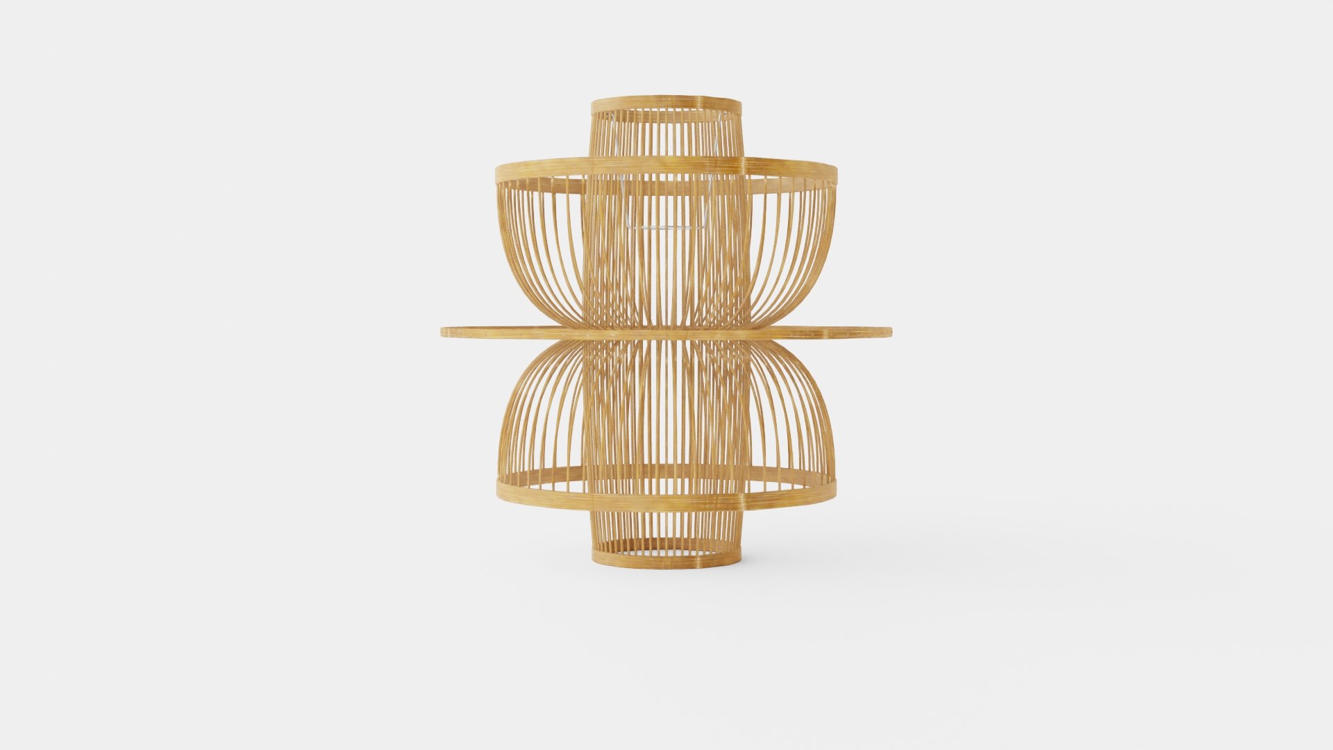 Ceiling Lamp Rattan 3D Model - TurboSquid 2247343