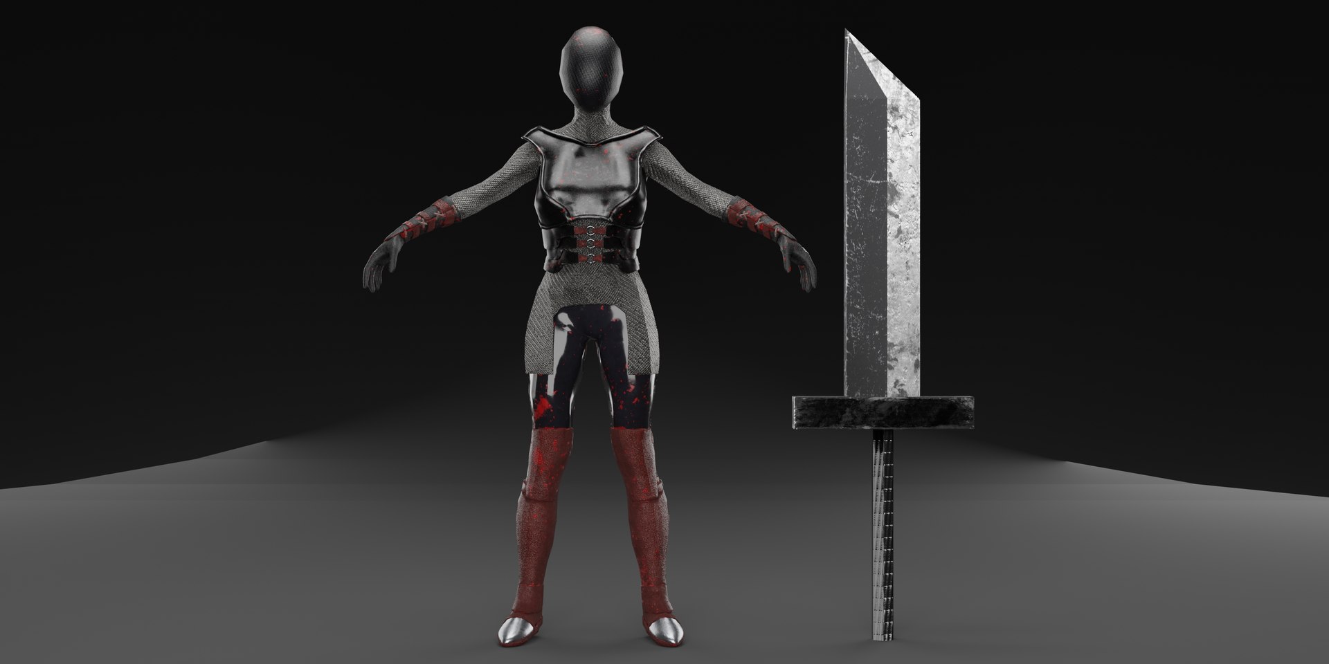 Knight Girl With Sword 3D Model - TurboSquid 1775967