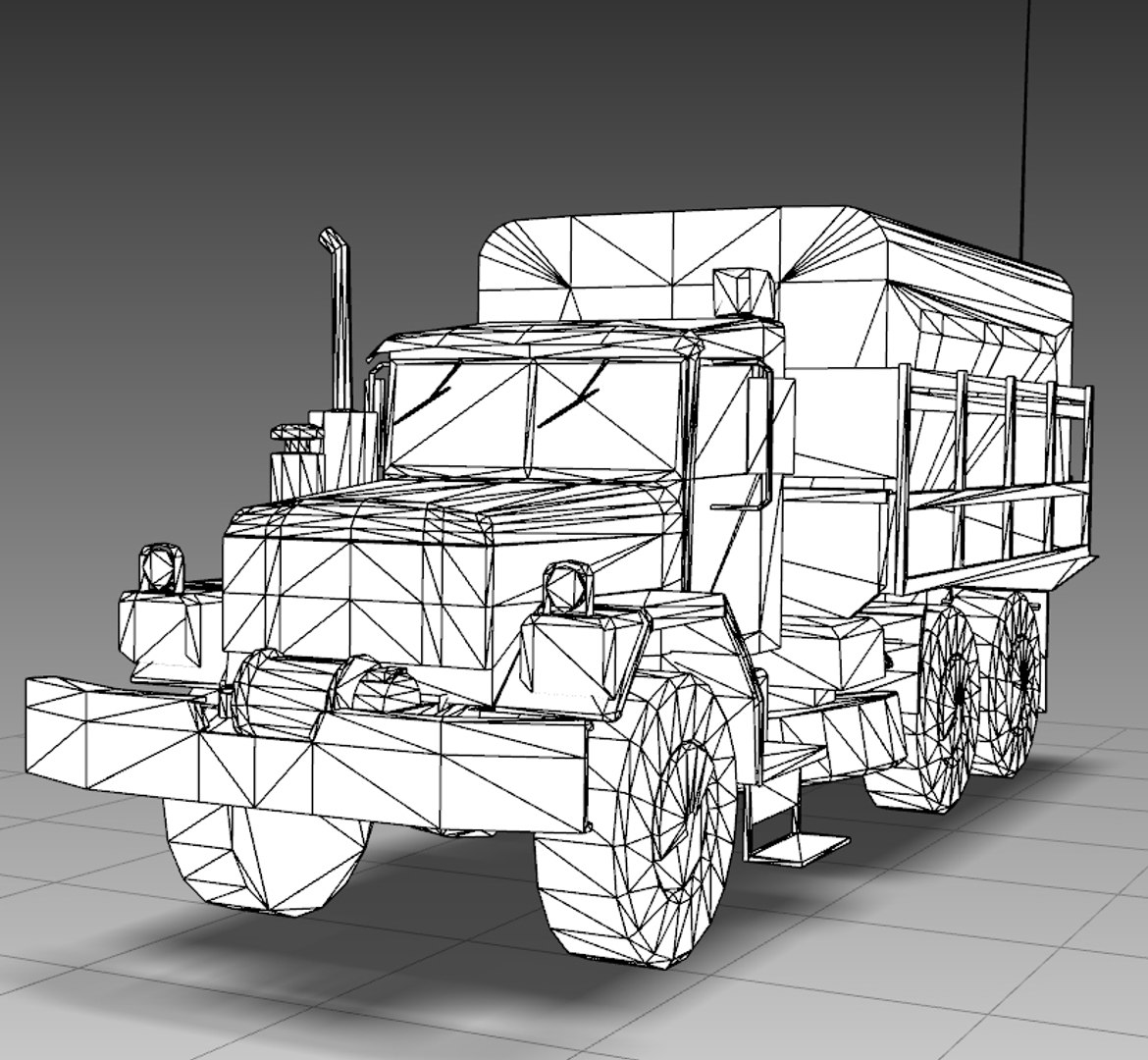 Maya Military Truck