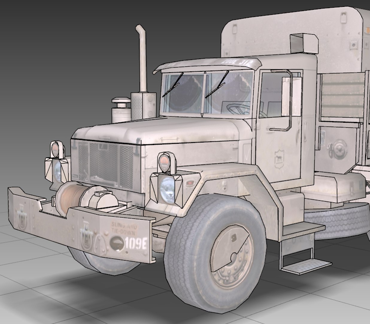 Maya Military Truck