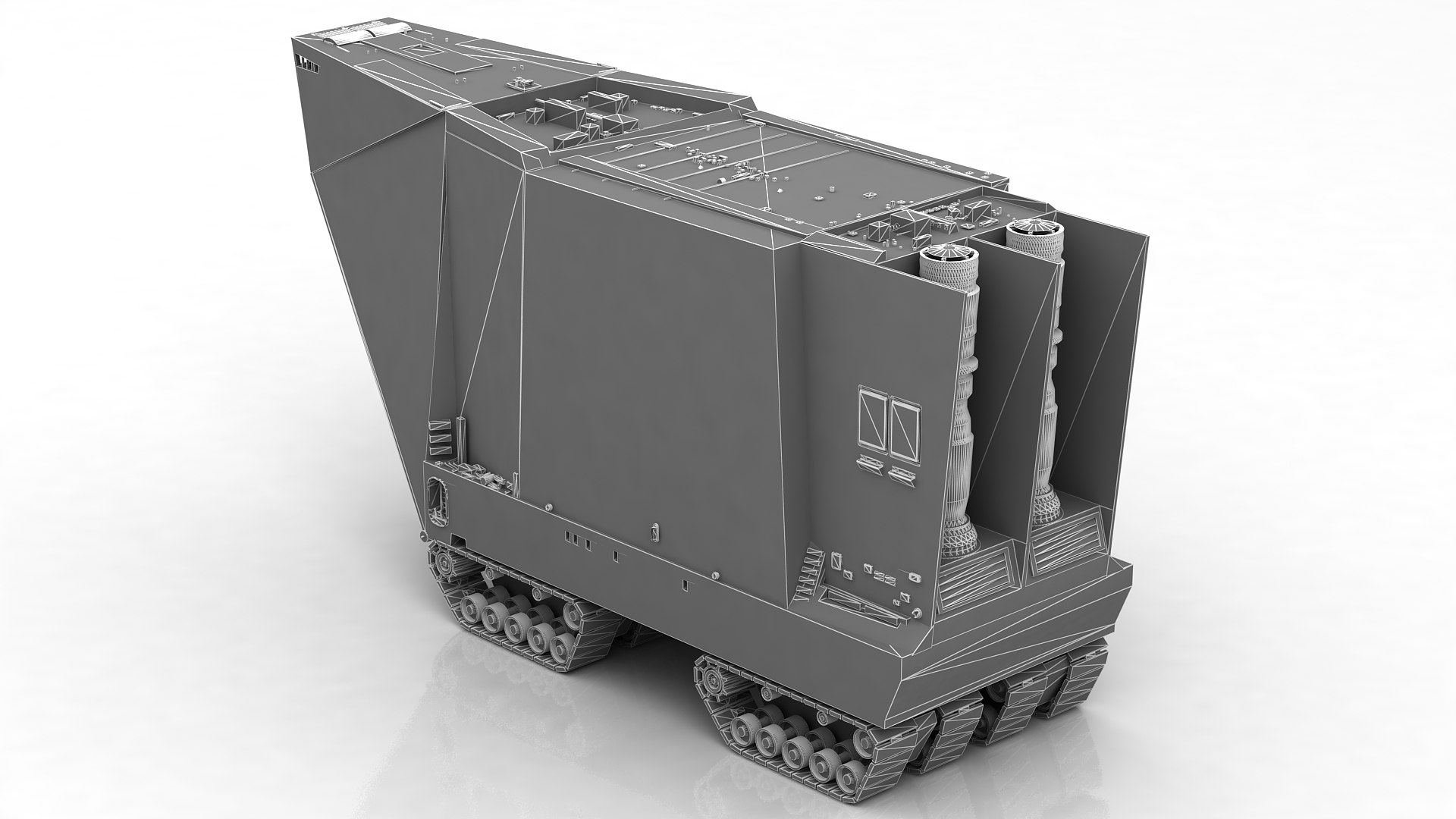 Sand crawler spacecraft spaceship 3D model - TurboSquid 1622880