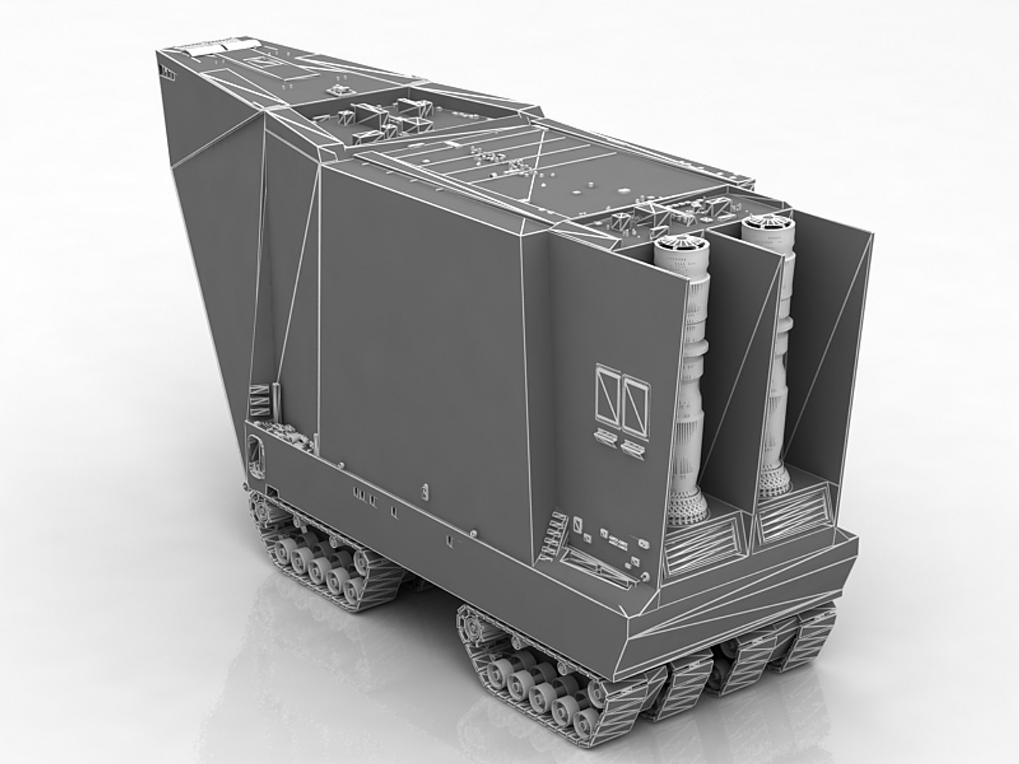 Sand crawler spacecraft spaceship 3D model - TurboSquid 1622880