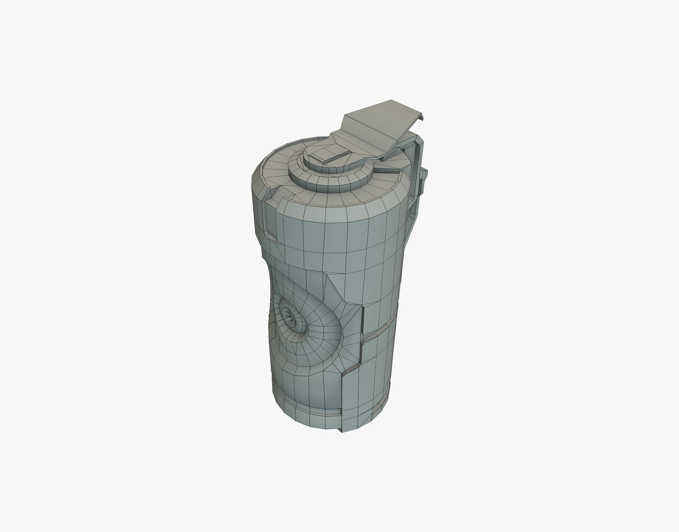 3d model sci fi grenade