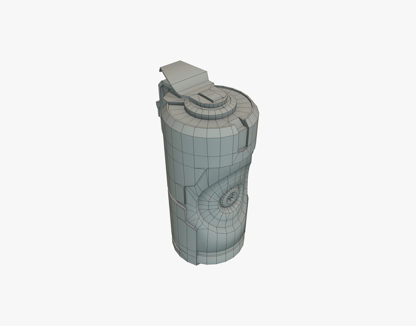 3d model sci fi grenade