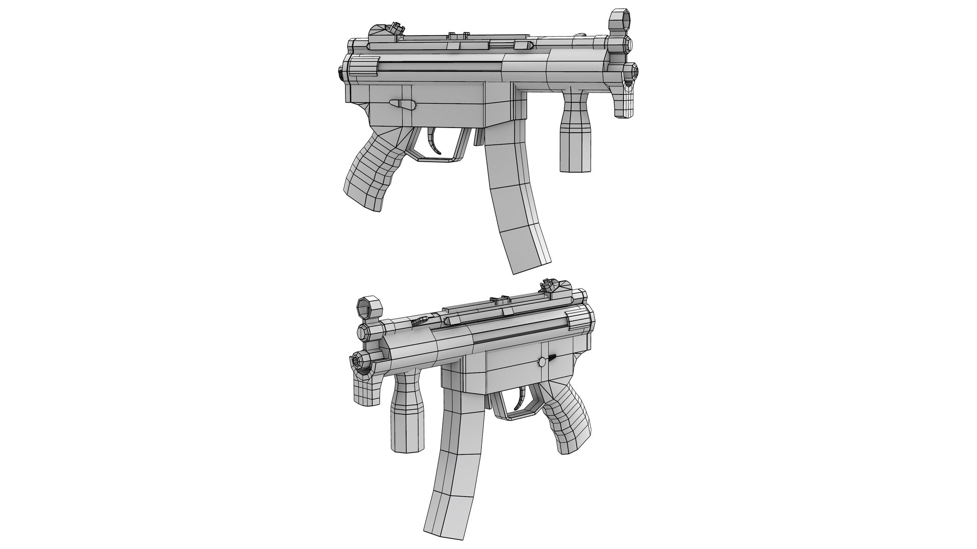 MP5K Gun 3D Model - TurboSquid 1723875