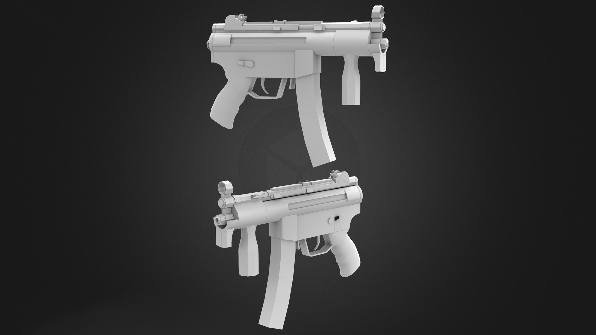 MP5K Gun 3D Model - TurboSquid 1723875