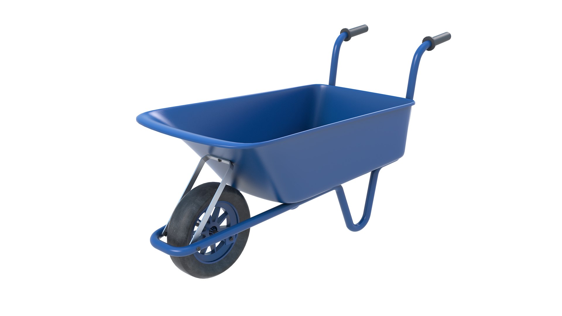 Wheelbarrow - Blue Model - TurboSquid 1924823