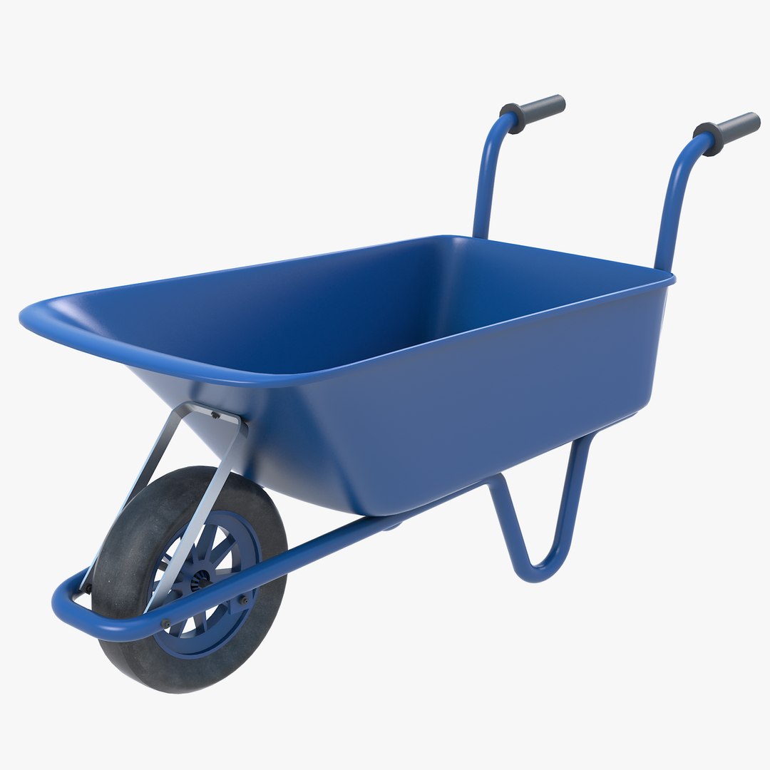 Wheelbarrow - Blue model - TurboSquid 1924823