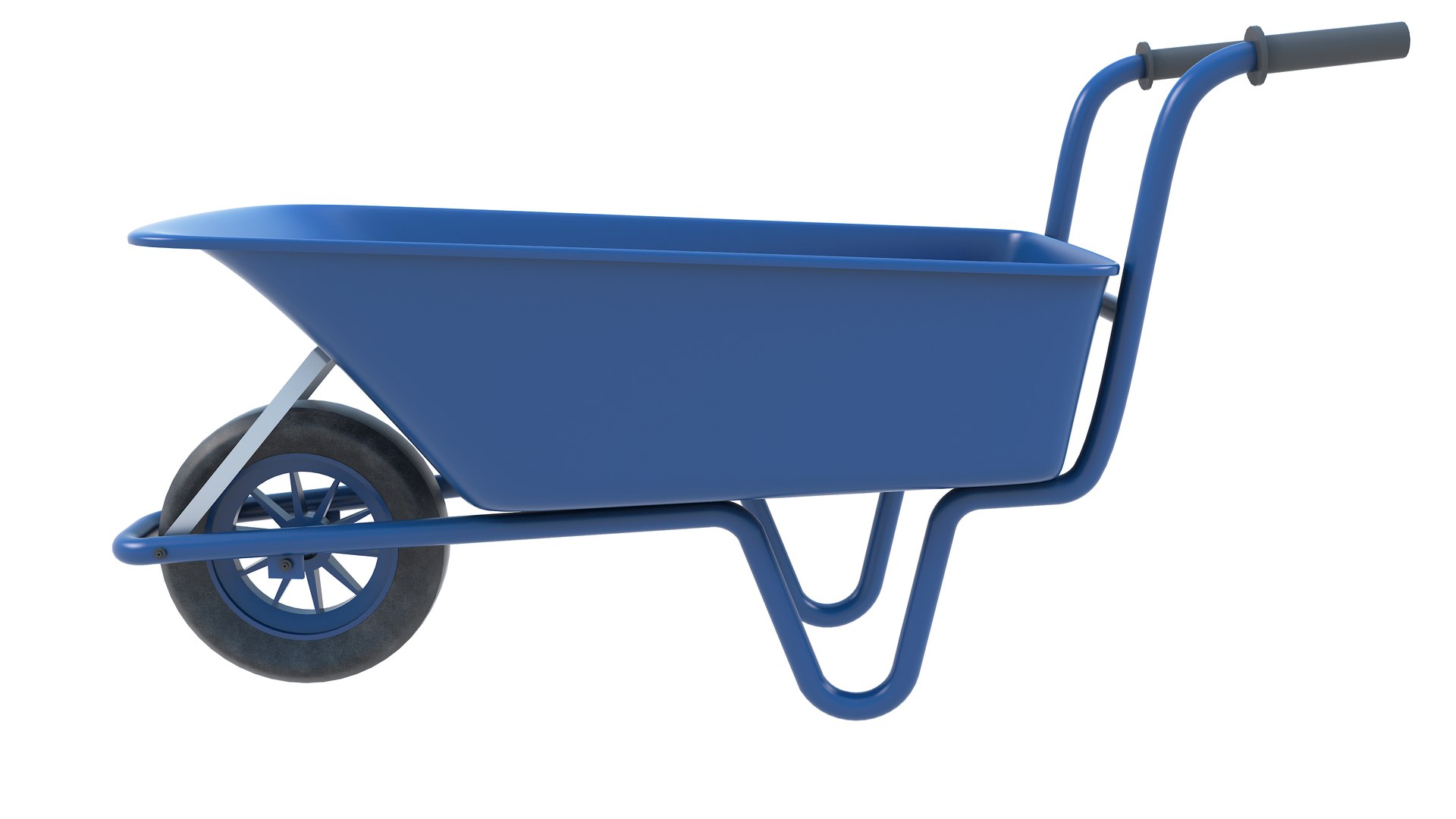 Wheelbarrow - Blue Model - TurboSquid 1924823