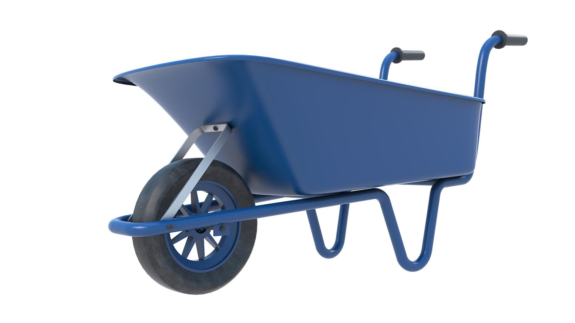 Wheelbarrow - Blue Model - TurboSquid 1924823