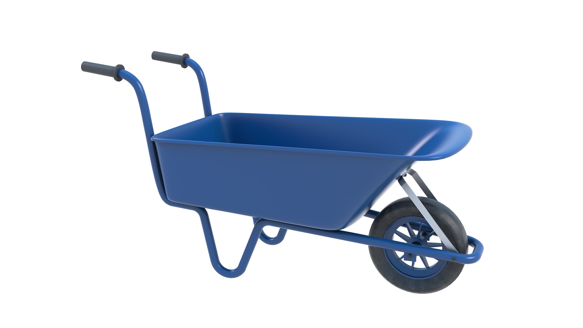 Wheelbarrow - Blue Model - TurboSquid 1924823
