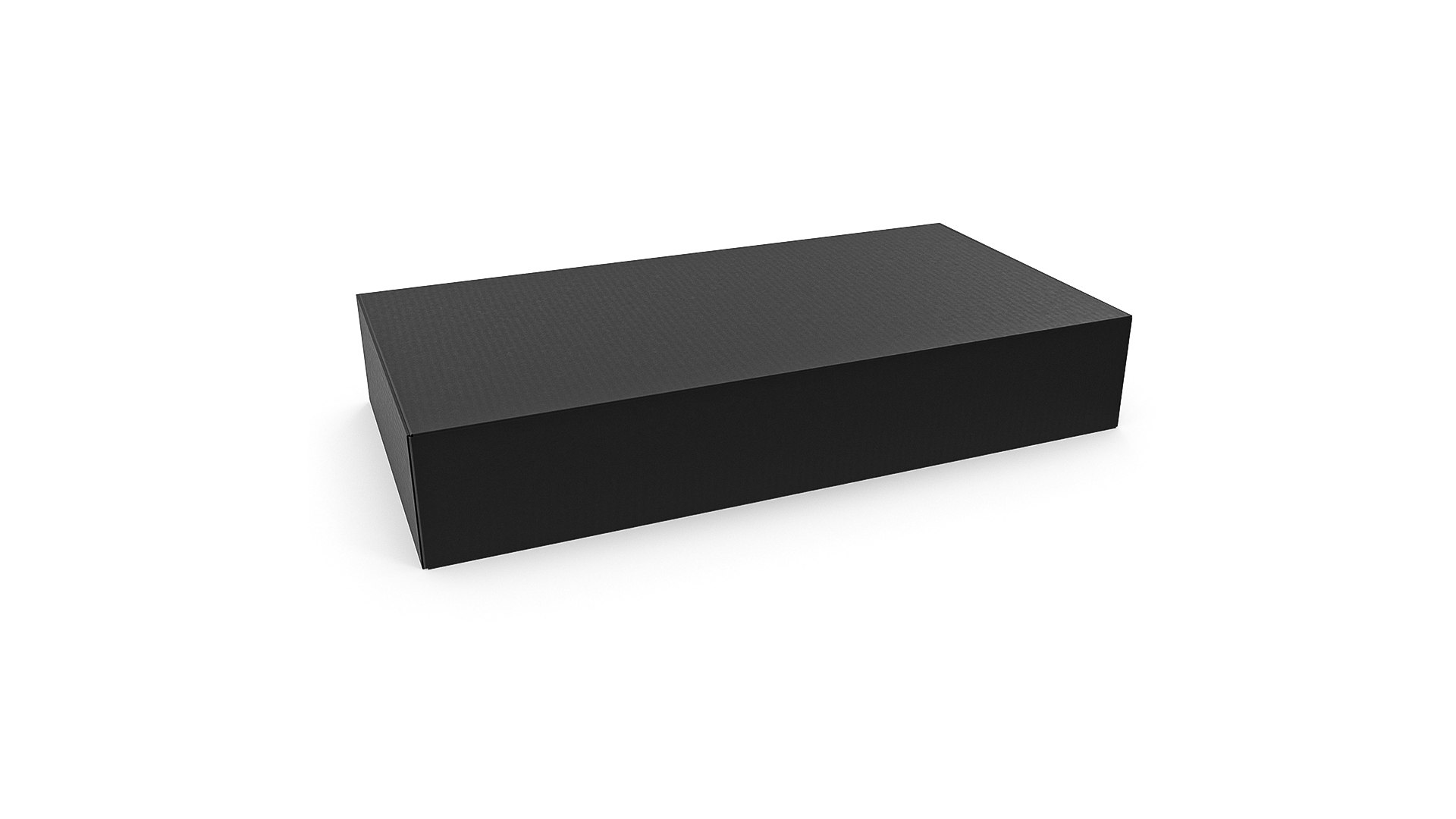 3D Cardboard Box Black 02 - TurboSquid 1973203