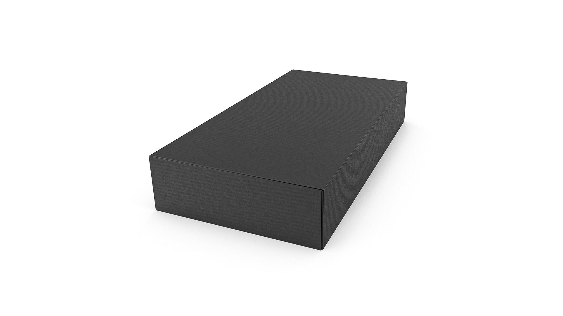 3D Cardboard Box Black 02 - TurboSquid 1973203