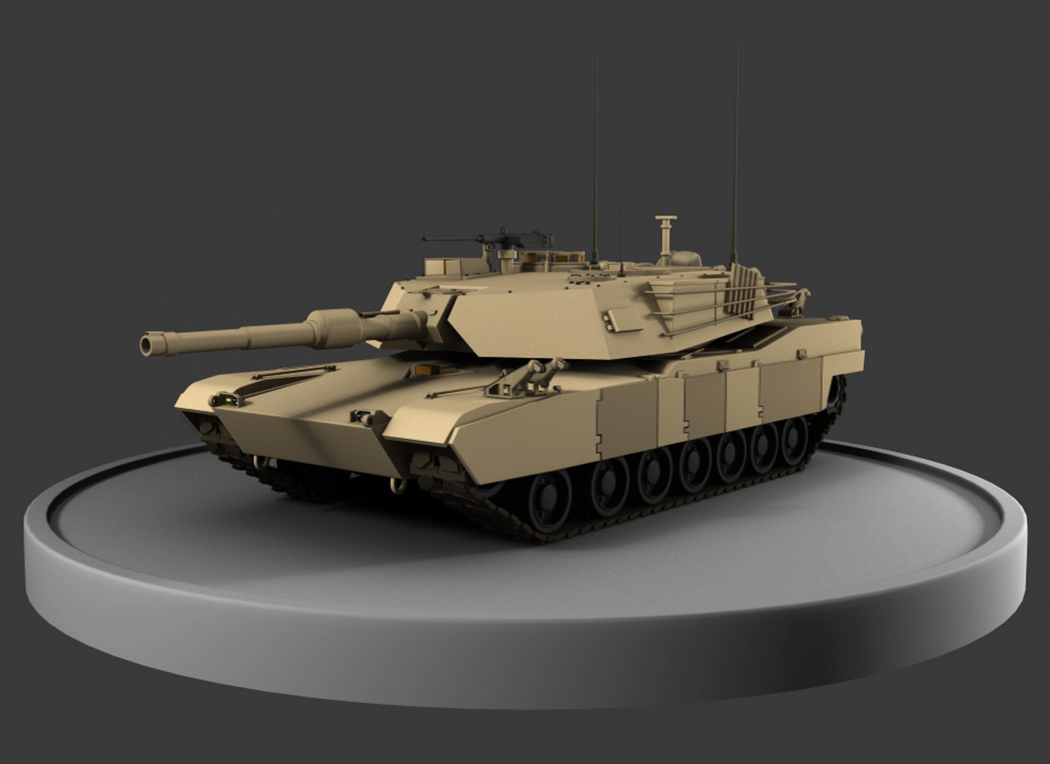 3d M1a1 Abrams Tank