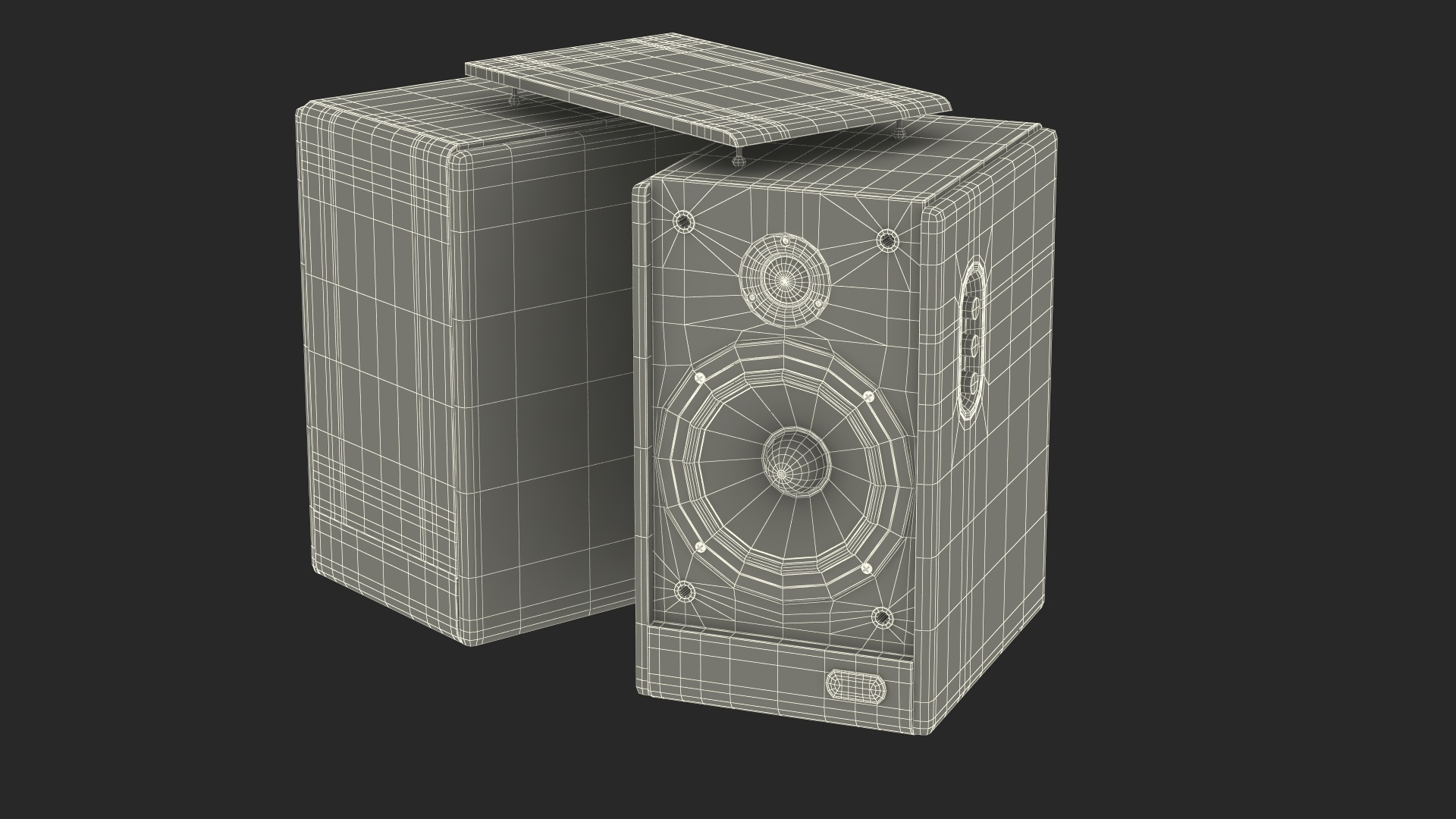 Stereo Bookshelf Speakers 3D Model - TurboSquid 2147262