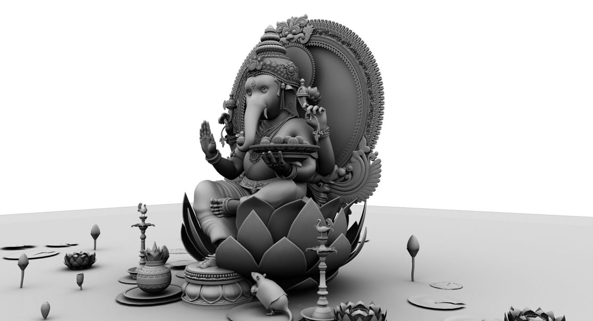 Ganesha Vinayaka Ganapati 3D Model - TurboSquid 1558777