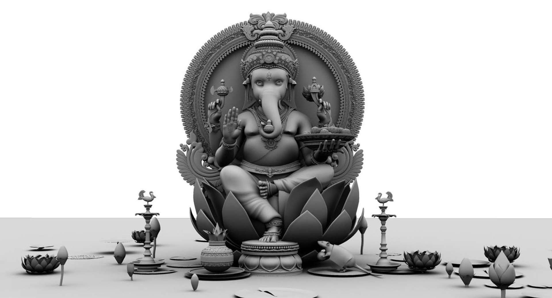 Ganesha Vinayaka Ganapati 3D Model - TurboSquid 1558777