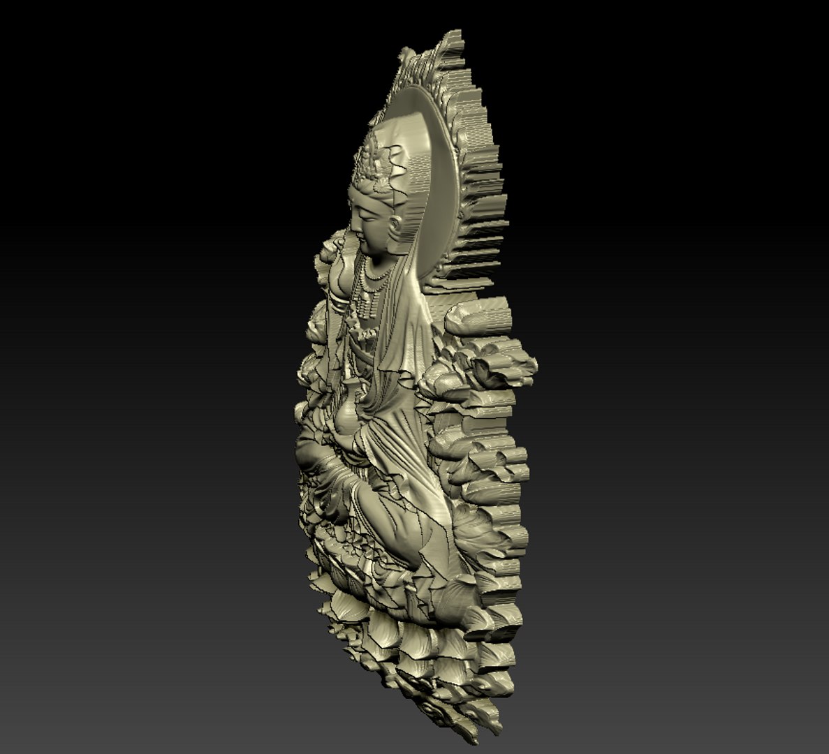 Kwanyin Bodhisattva 3D Model - TurboSquid 1609337