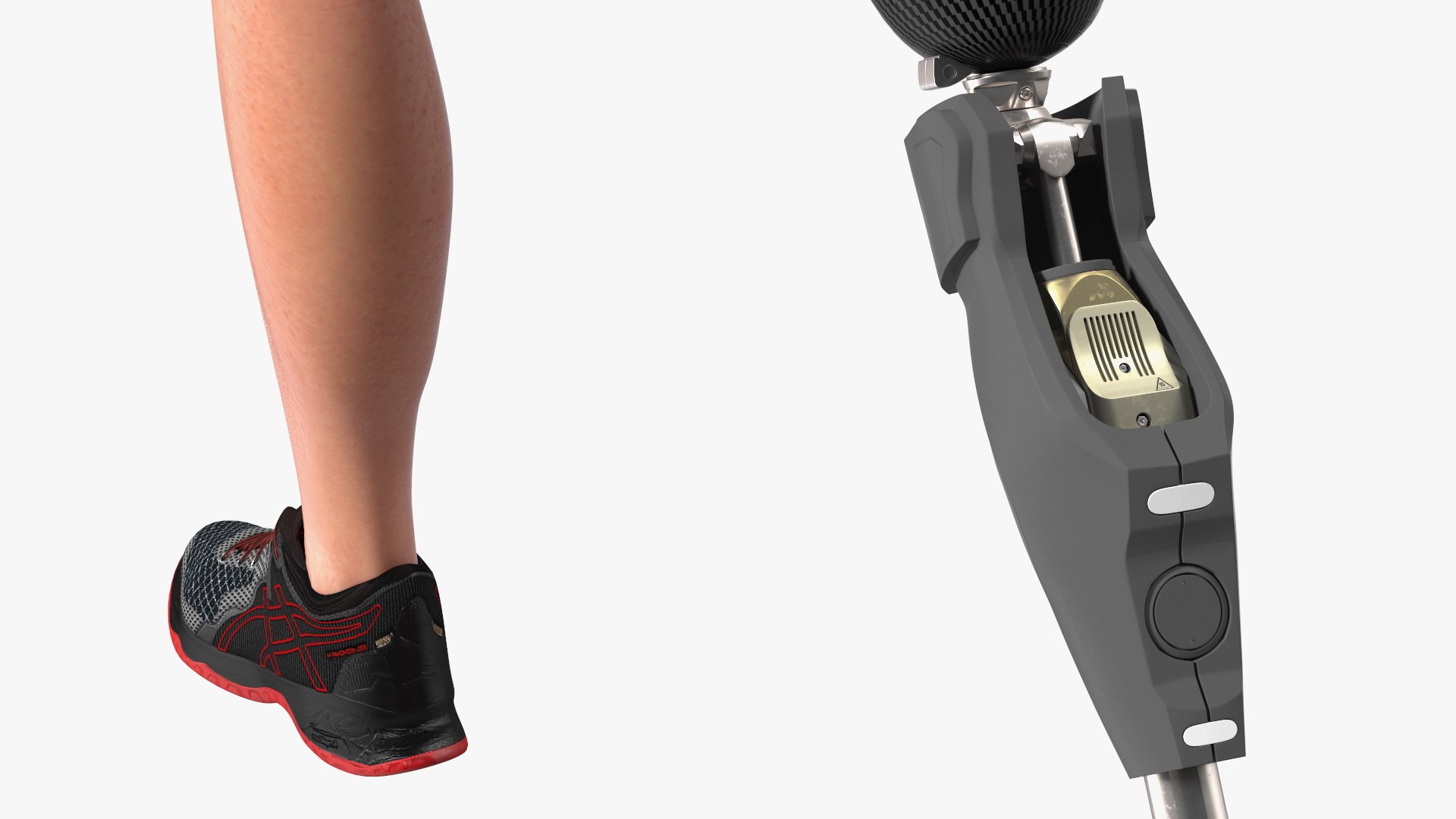 Athlete Wearing Prosthetic Leg Running Pose 3D model - TurboSquid 2161826