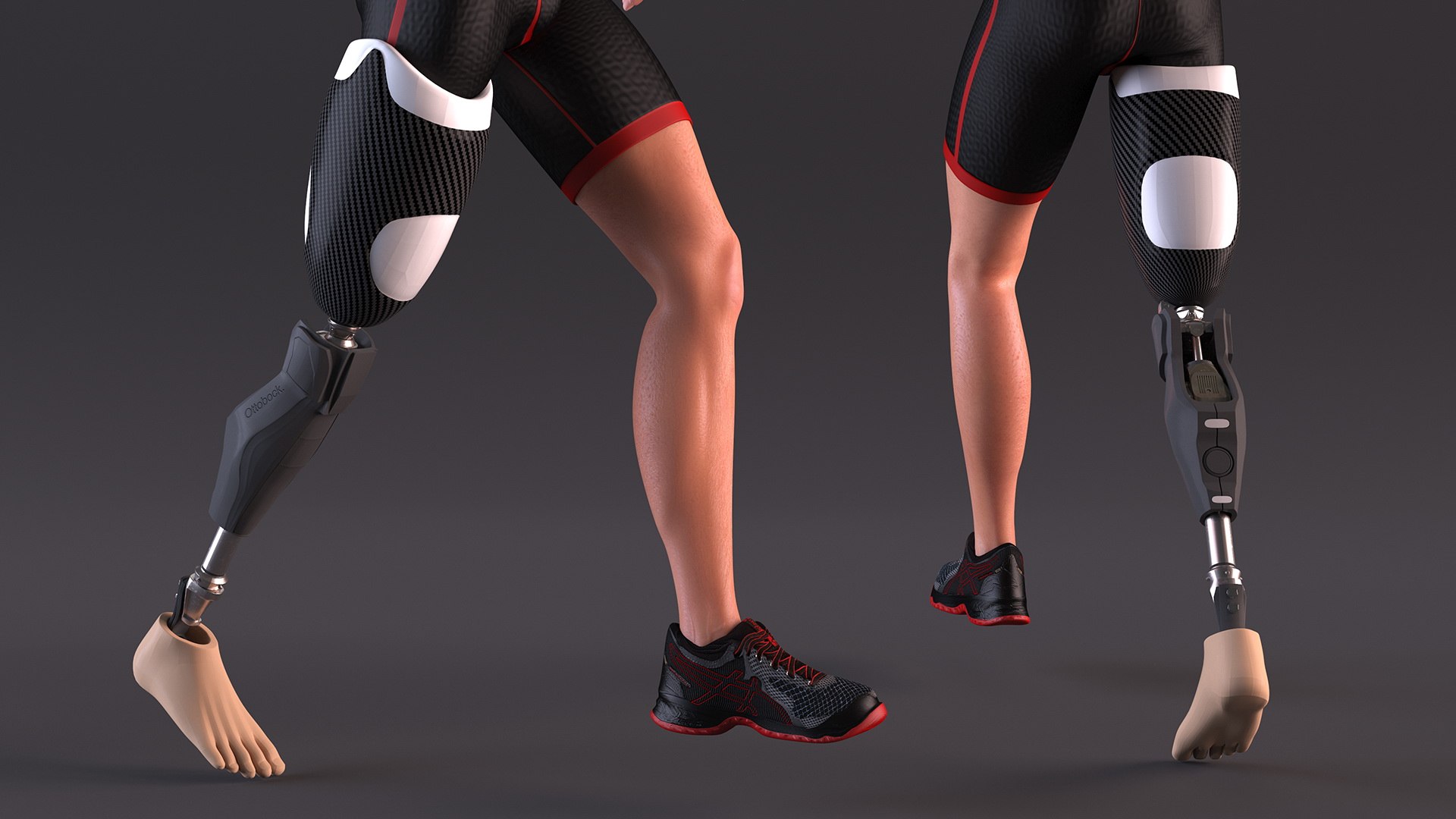 Athlete Wearing Prosthetic Leg Running Pose 3D model - TurboSquid 2161826
