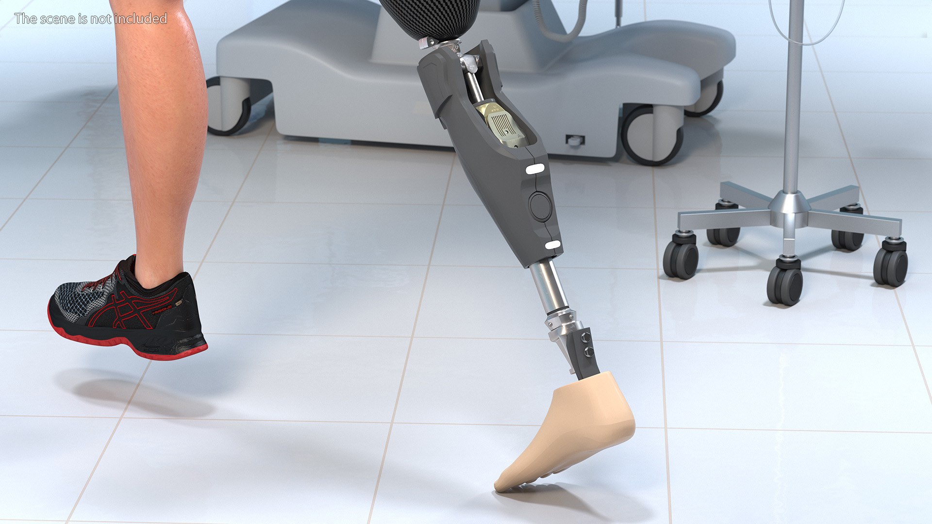 Athlete Wearing Prosthetic Leg Running Pose 3D model - TurboSquid 2161826