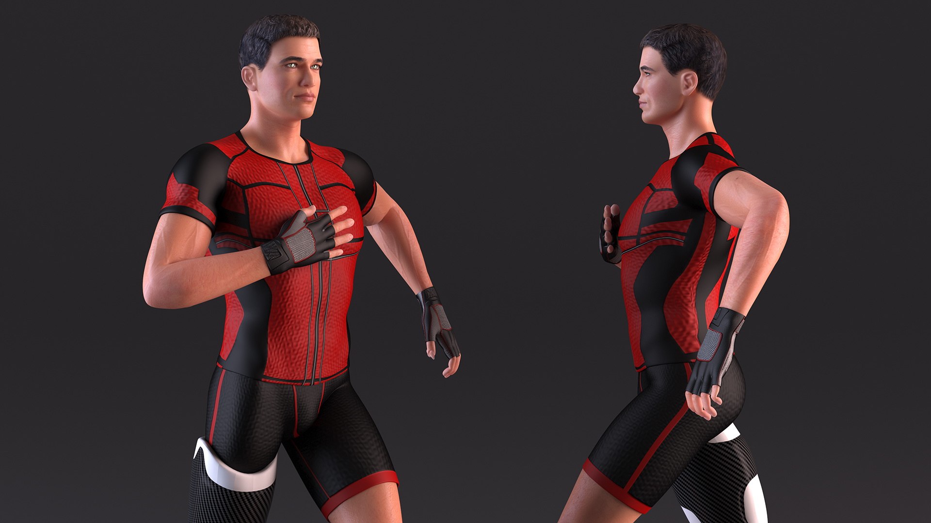 Athlete Wearing Prosthetic Leg Running Pose 3D model - TurboSquid 2161826