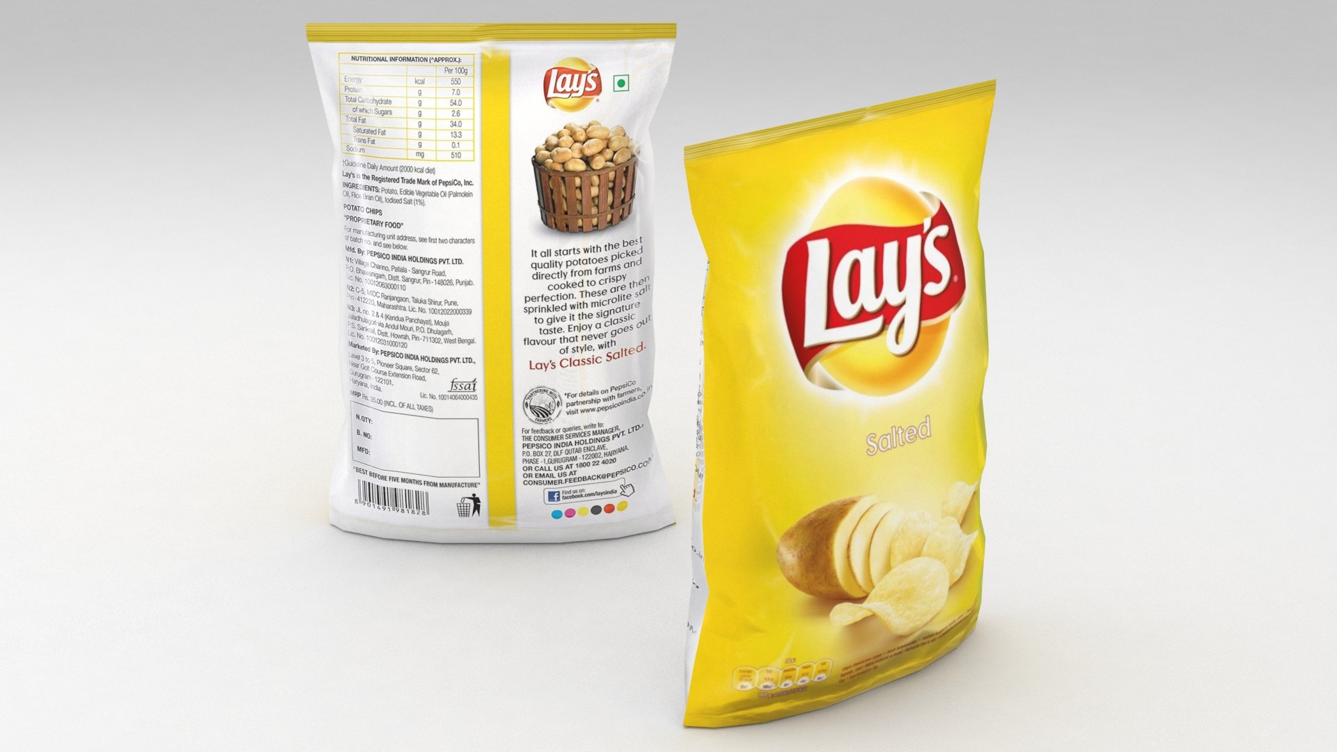 Potato Chips 3D Model - TurboSquid 1597472