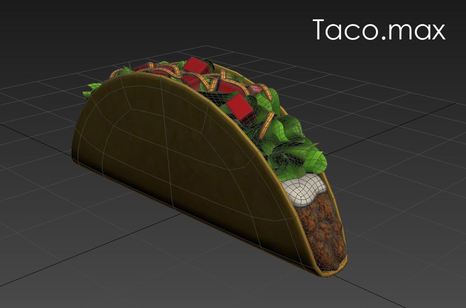 3D Snack Food Taco - TurboSquid 1279216