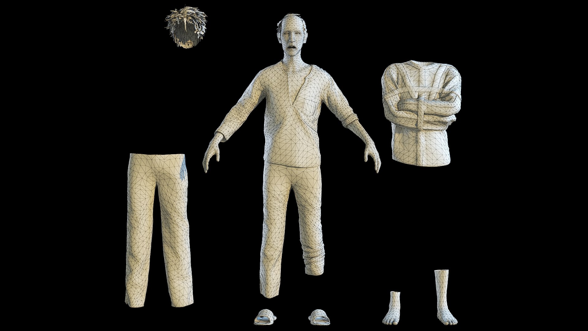 3D Model Sick Person - TurboSquid 2424333