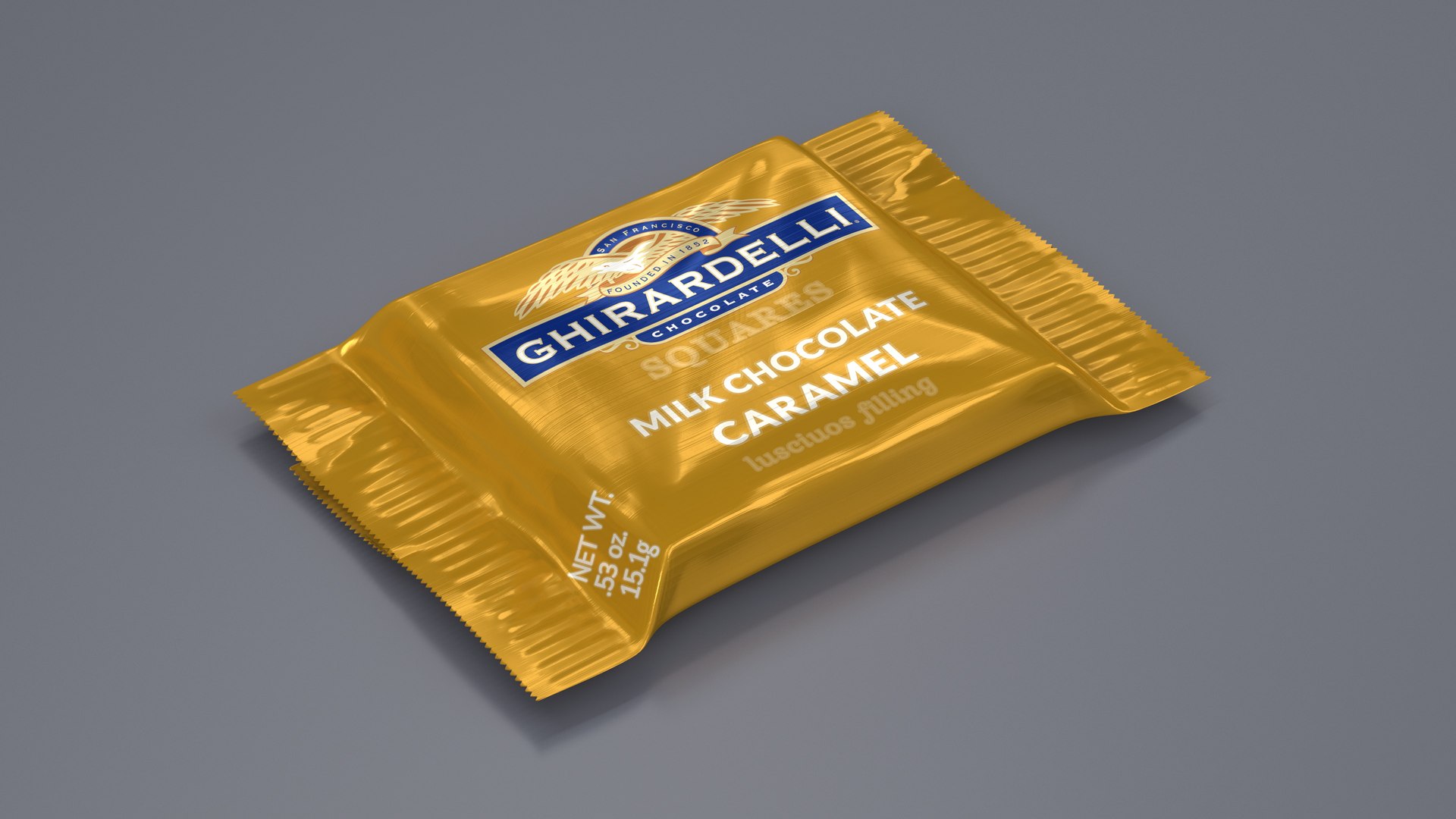 Ghirardelli Milk Chocolate Caramel 3D Model - TurboSquid 2208816