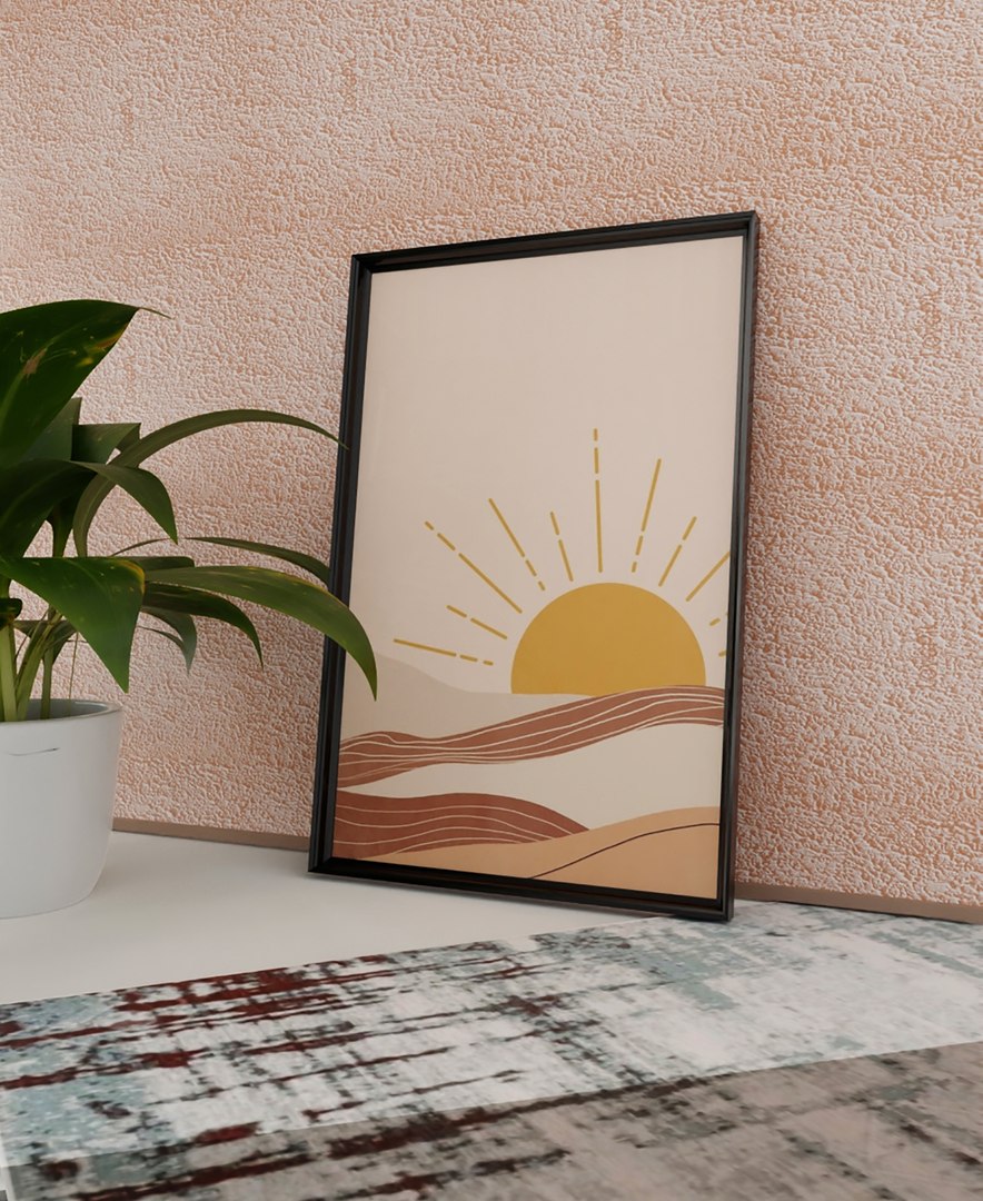 Free 3D Mountain Range Boho Art - TurboSquid 2164250