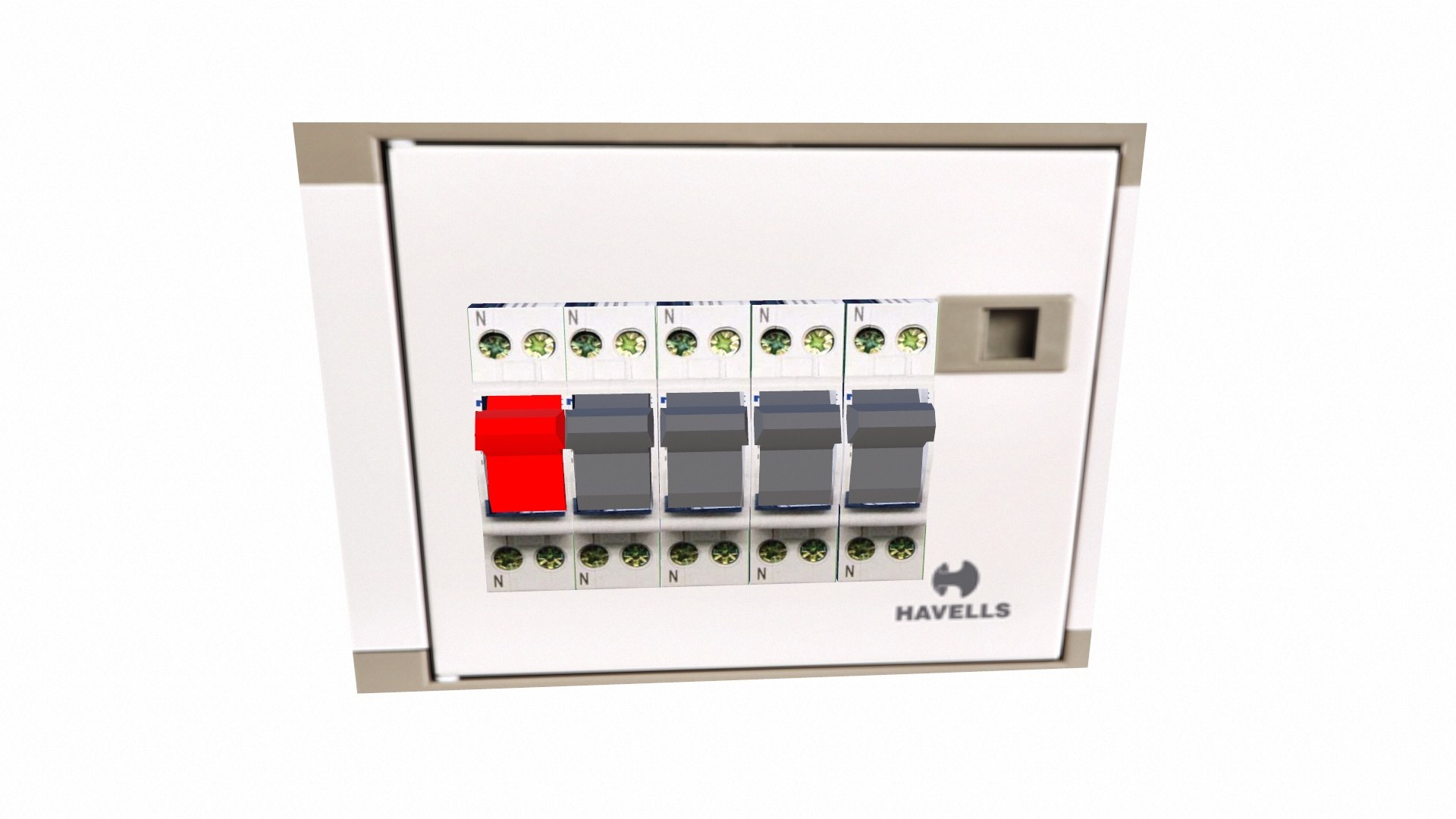 MCB Panel 3D Model - TurboSquid 2355283