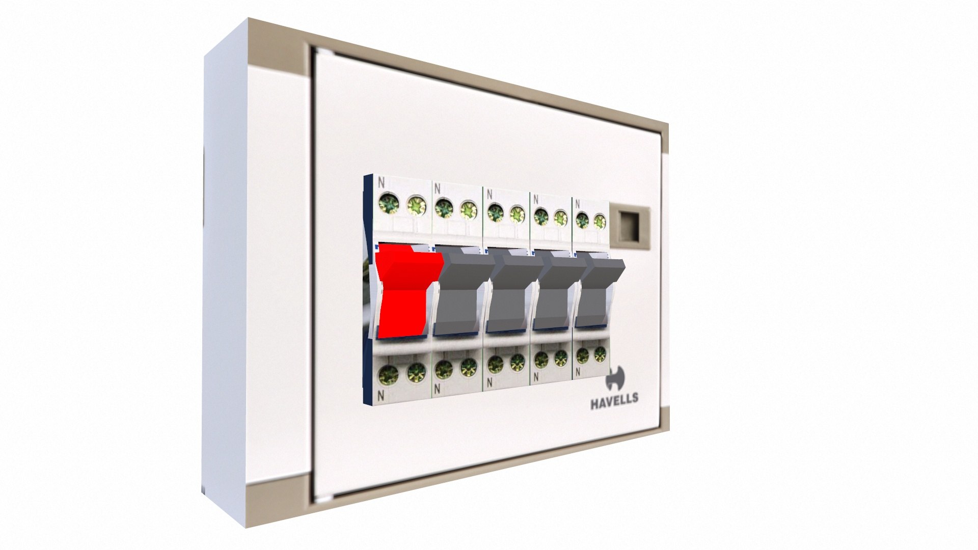 MCB Panel 3D Model - TurboSquid 2355283