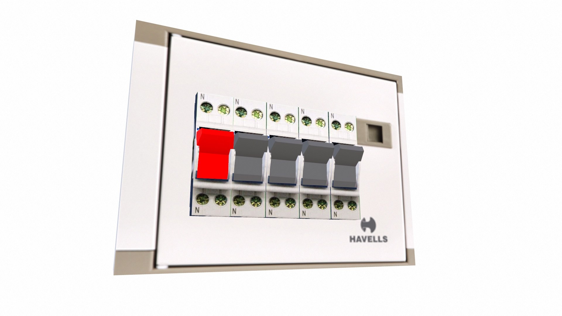 MCB Panel 3D Model - TurboSquid 2355283