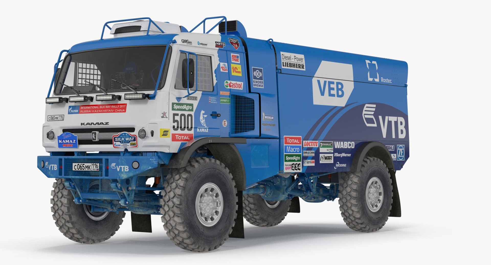 3D Kamaz Dakar Racing Truck Model - TurboSquid 1311937