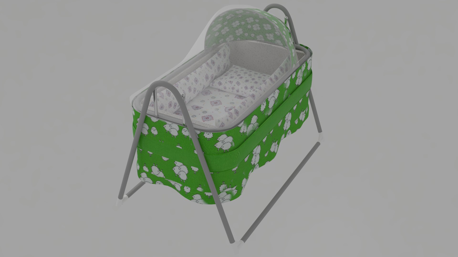 Cradle Baby 3D Model - TurboSquid 1527064