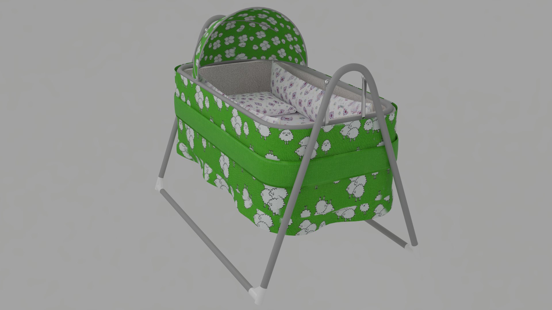 Cradle Baby 3D Model - TurboSquid 1527064