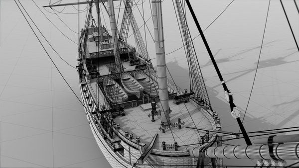 British frigate war ship 3D model - TurboSquid 1699421