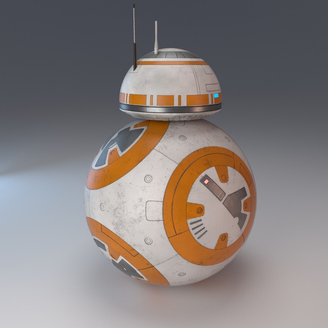 bb-8 droid star 3d obj