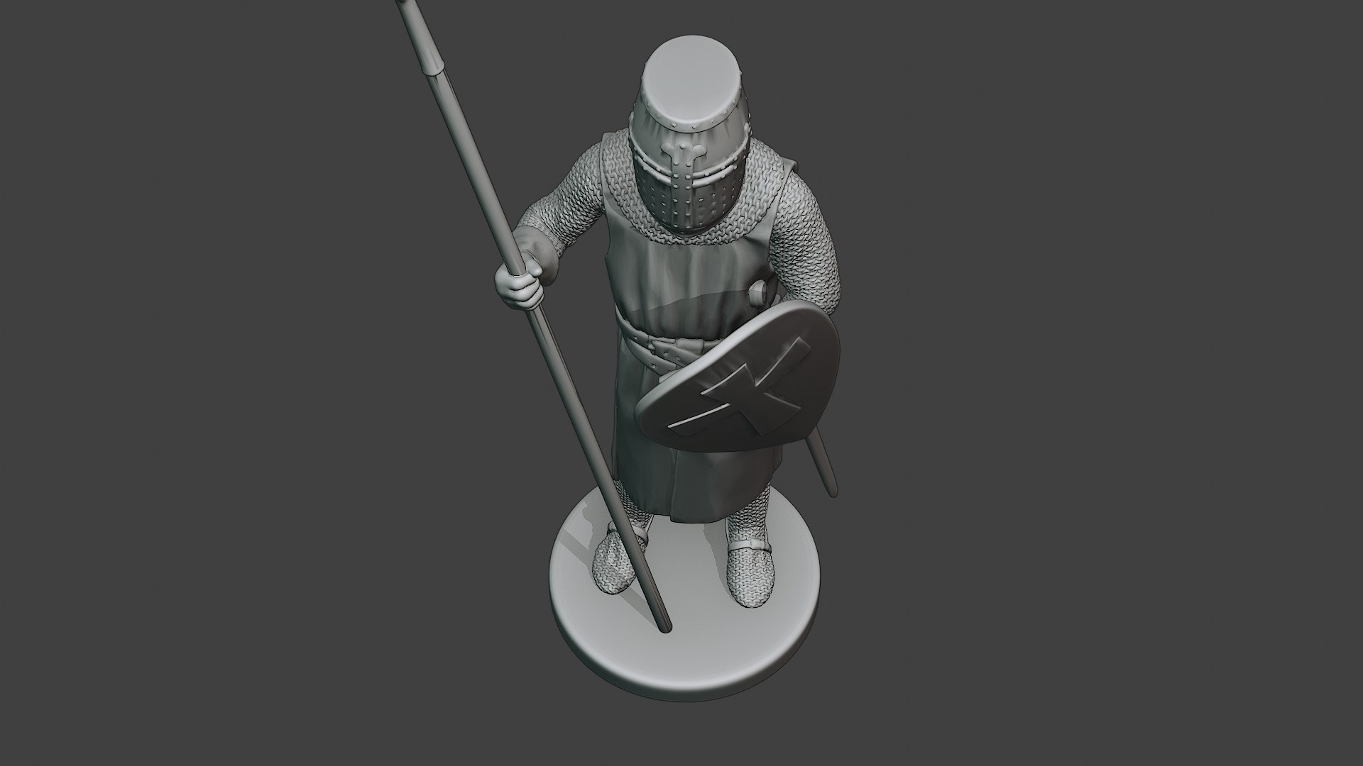 Knight Templar Stand Spear 3D Model - TurboSquid 1672905