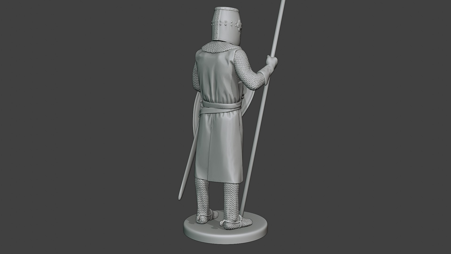 Knight Templar Stand Spear 3D Model - TurboSquid 1672905