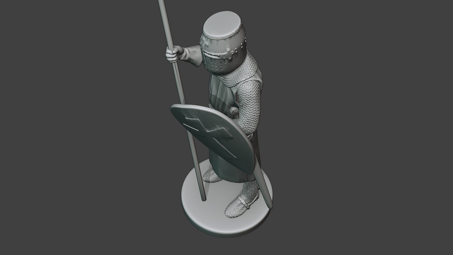 Knight Templar Stand Spear 3D Model - TurboSquid 1672905