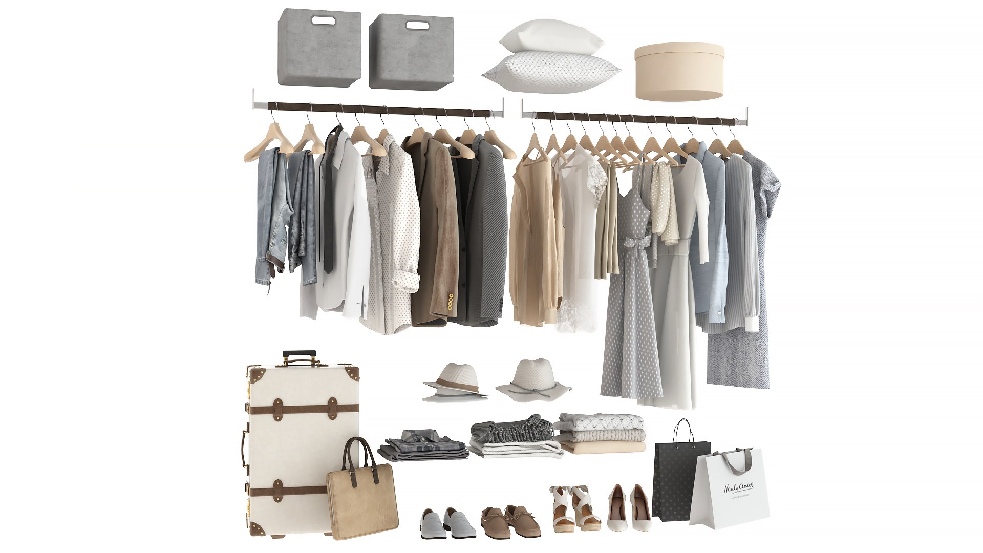 3D Model Clothes For Wardrobe - TurboSquid 2397183