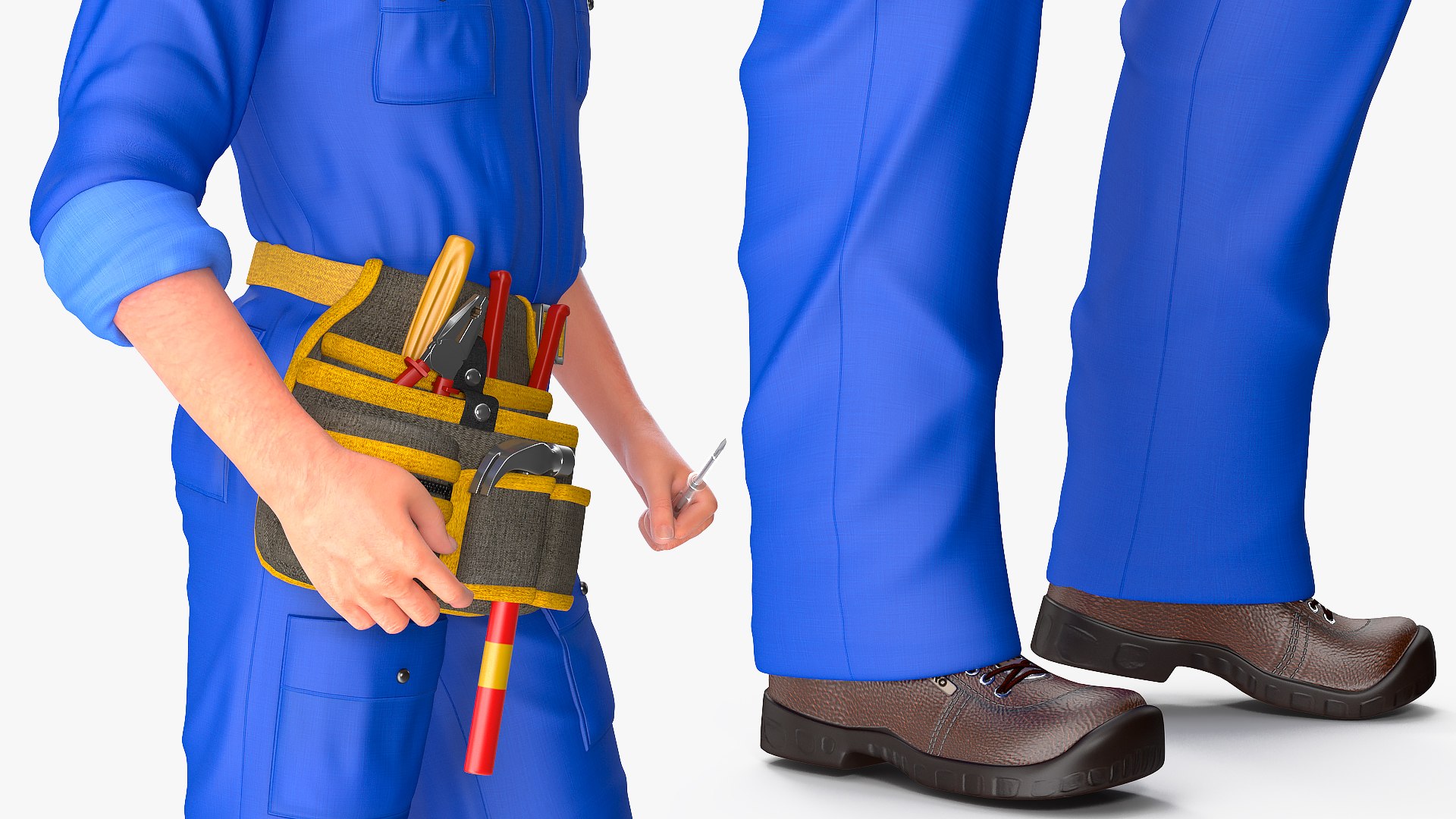 3D Electrician Standing Pose Electric Model - TurboSquid 1607066