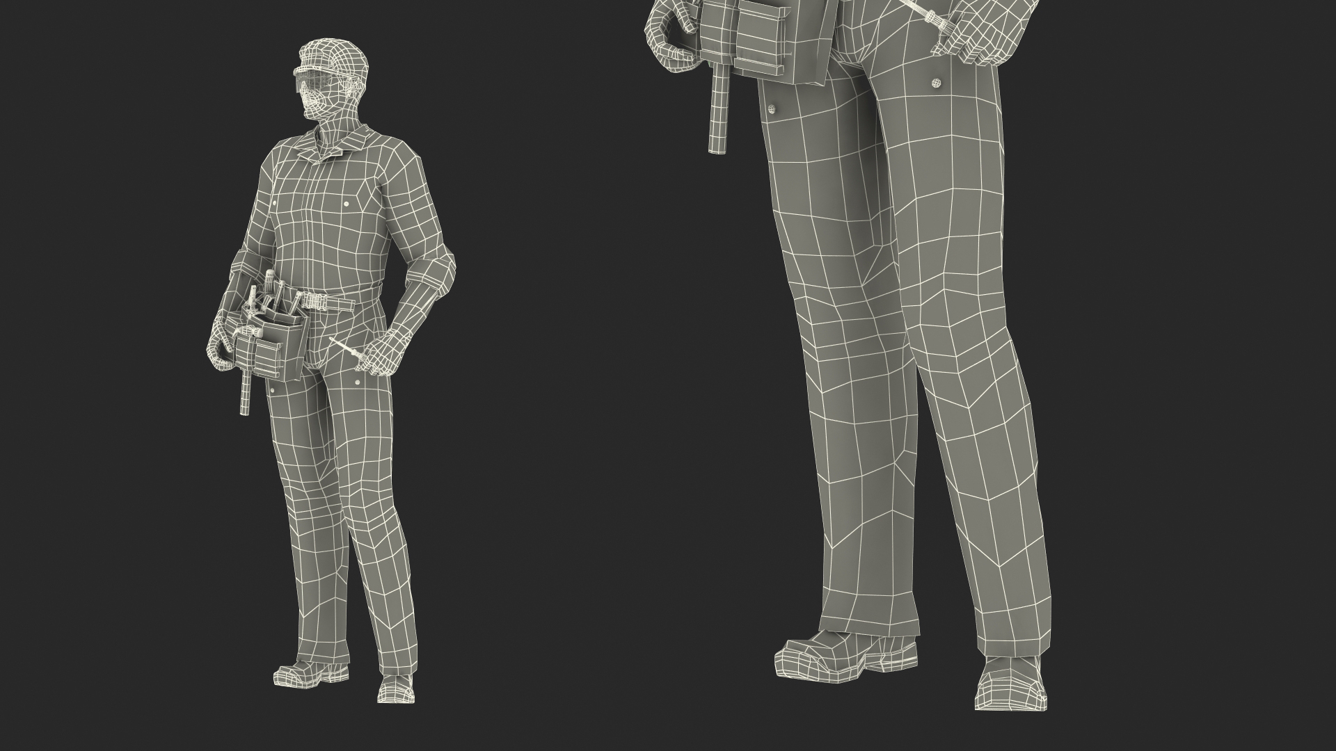 3D Electrician Standing Pose Electric Model - TurboSquid 1607066