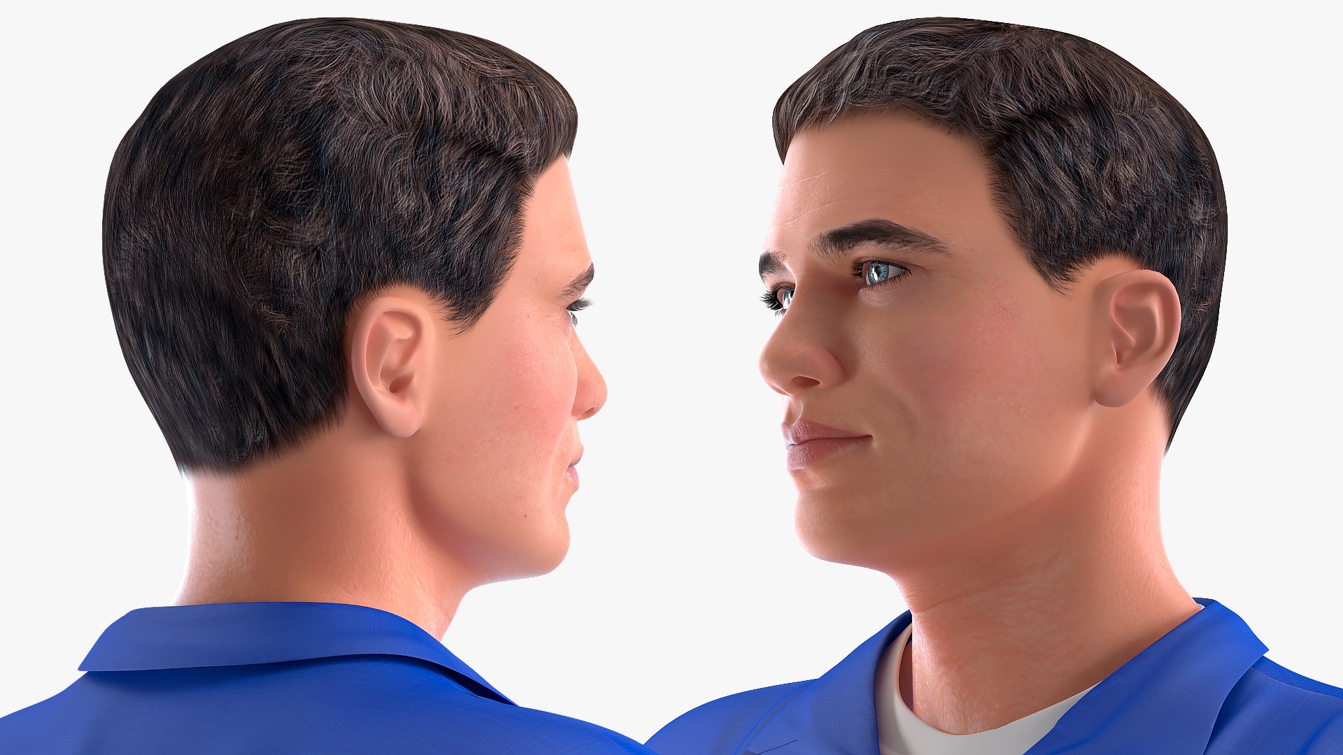 3D electrician standing pose electric model - TurboSquid 1607066