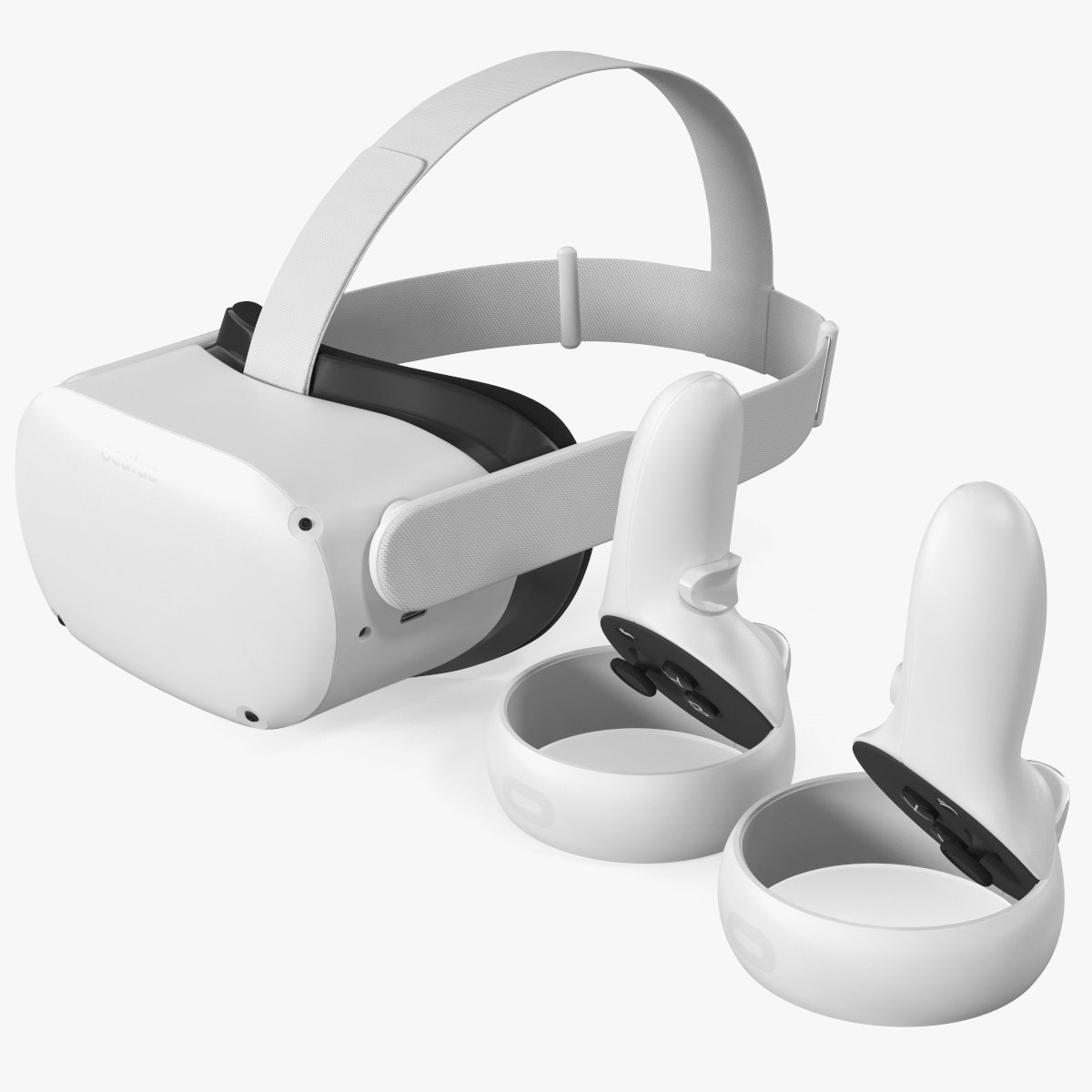 3D Oculus Quest 2 Standalone VR Headset with Controllers - TurboSquid ...
