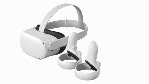 3D Oculus Quest 2 Standalone VR Headset with Controllers - TurboSquid ...